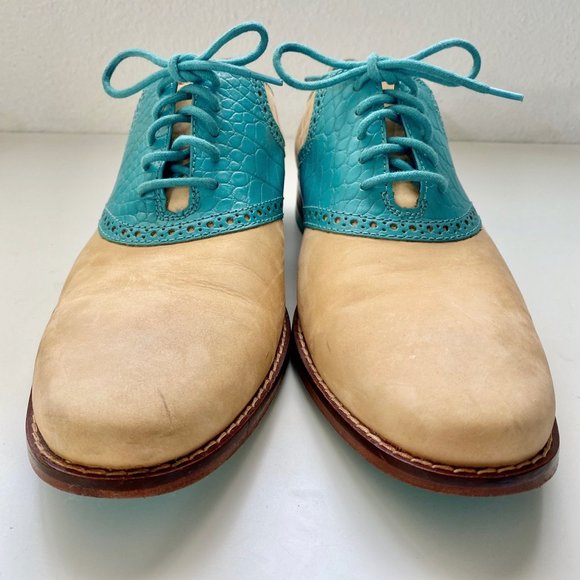 Cole Haan | Shoes | Cole Haan Limited Croc Embossed Leather Oxford ...